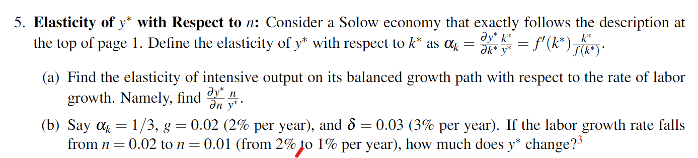 Solved Elasticity of y** ﻿with Respect to n ﻿: Consider a | Chegg.com