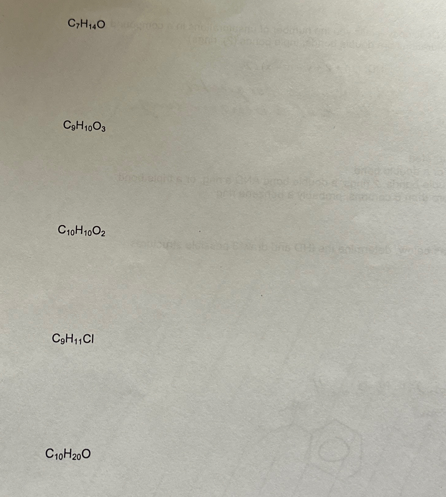 Solved Determine the IHD and draw 3 ﻿possible structures. | Chegg.com