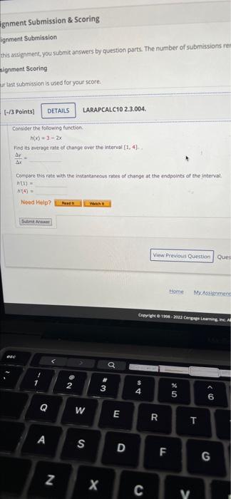 Solved gnment Submission & Scoring ignment Submission this | Chegg.com