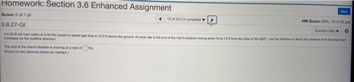Solved Homework: Section 3.6 Enhanced Assignment Scores of 1 | Chegg.com