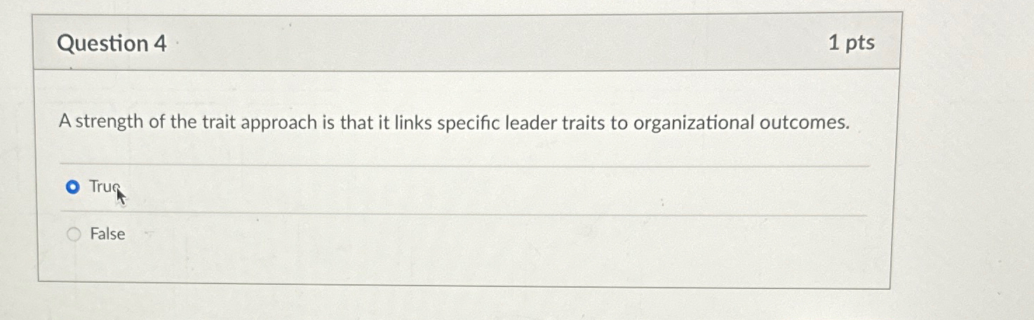 Solved Question 41 ﻿ptsA strength of the trait approach is | Chegg.com
