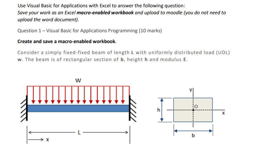Solved Use Visual Basic for Applications with Excel to | Chegg.com