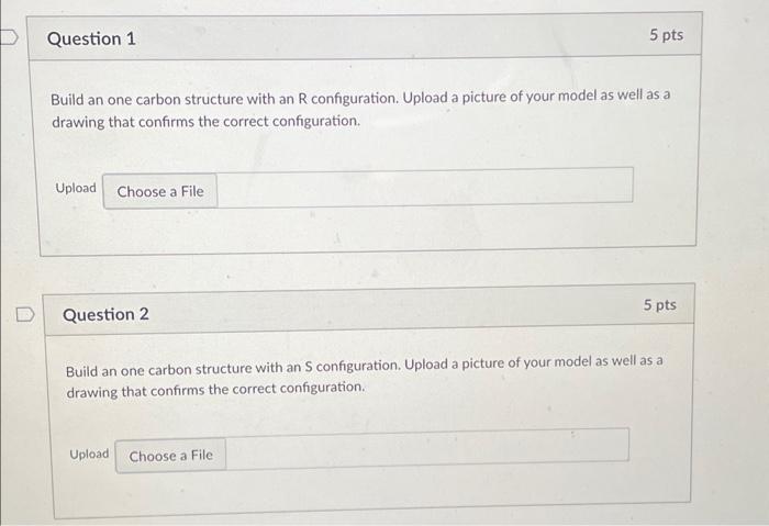 Solved Build an one carbon structure with an R | Chegg.com