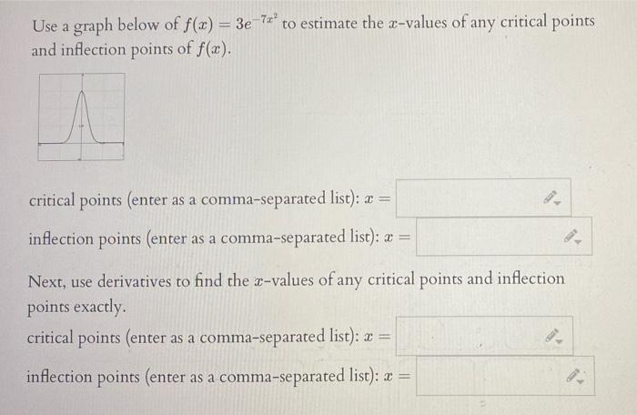 Solved Use a graph below of f(x) = 3e Tr* to estimate the | Chegg.com