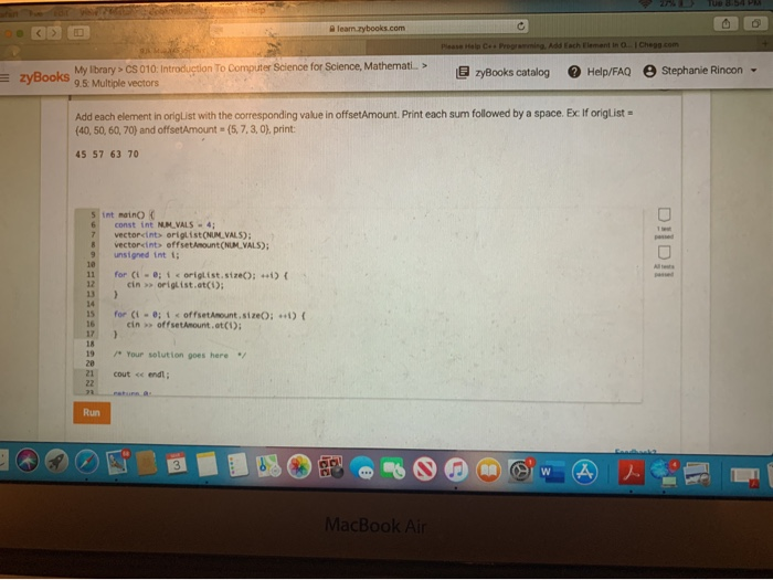 Solved 8.54 learn.rybooks.com Please Help Co. Programming | Chegg.com