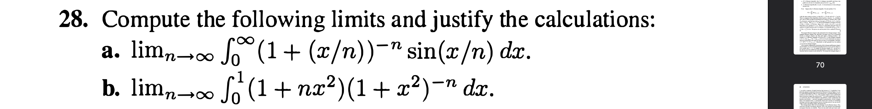 Solved Compute the following limits ﻿and justify the | Chegg.com
