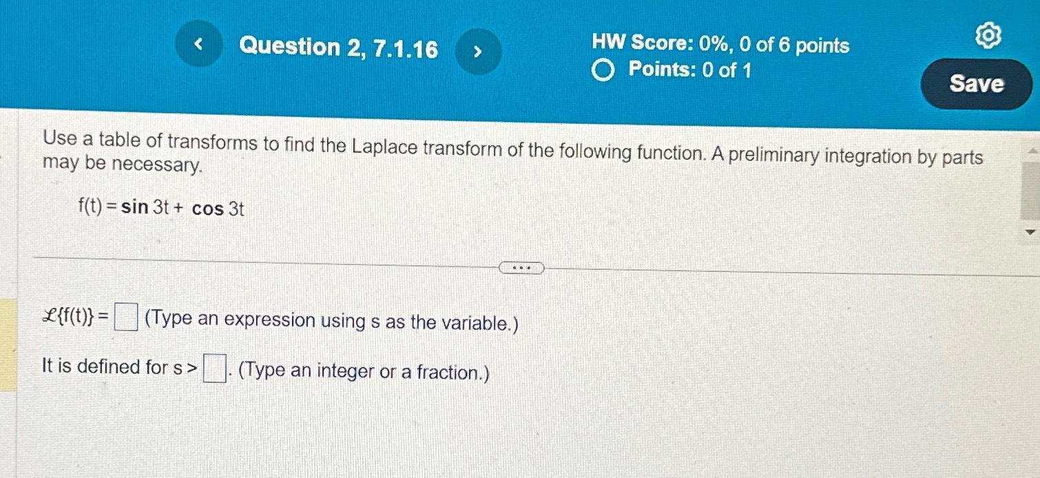 Solved Question 2, 7.1.16HW Score: 0%,0 ﻿of 6 ﻿pointsPoints: | Chegg.com