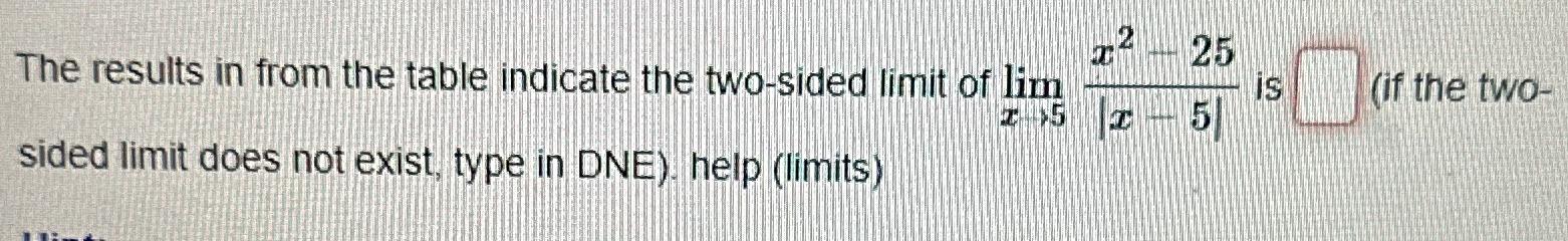 Solved The results in from the table indicate the two-sided | Chegg.com