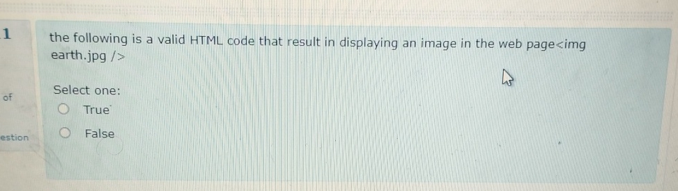 Solved the following is a valid HTML code that result in | Chegg.com