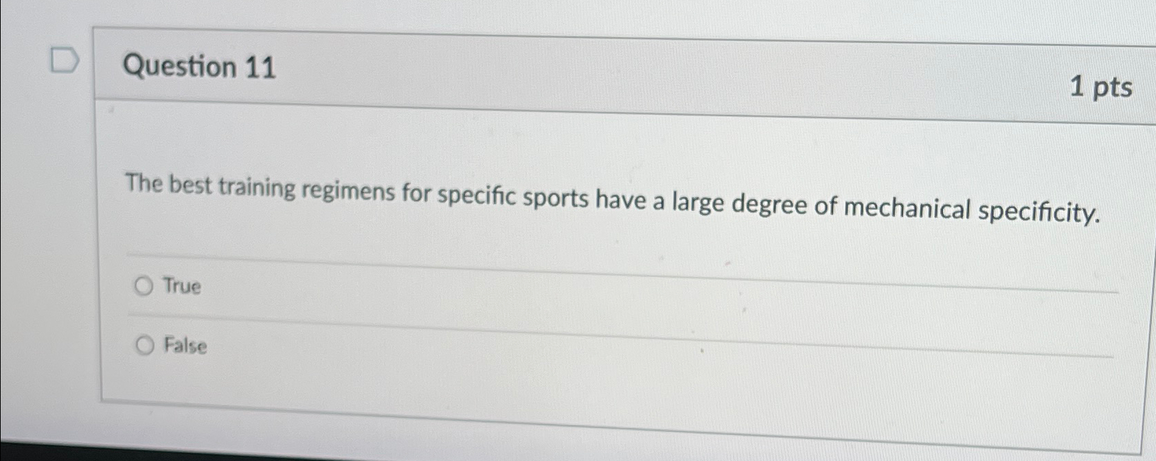 Solved Question 111ptsThe best training regimens for | Chegg.com