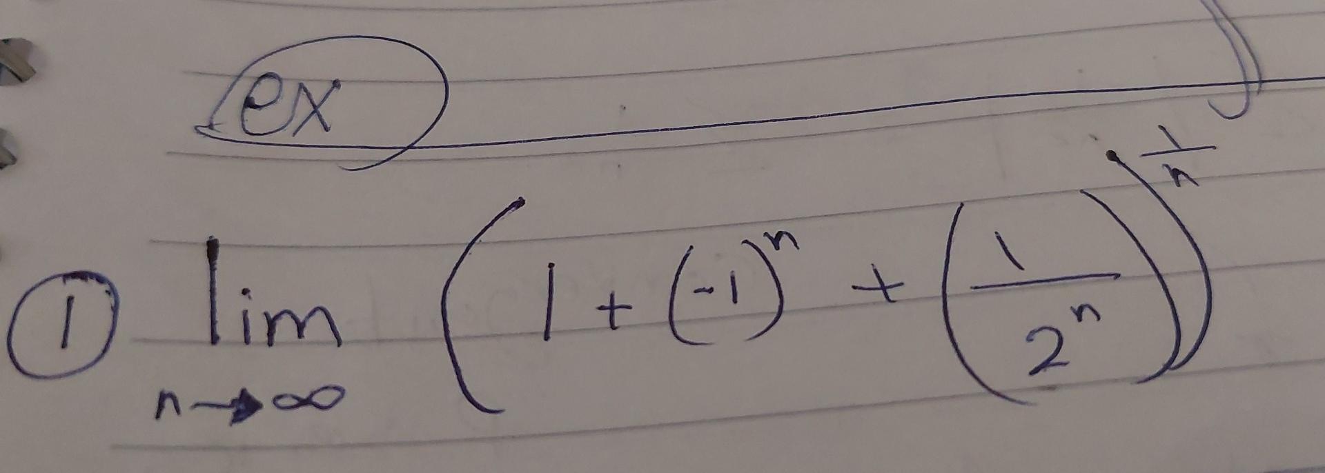Solved Lex Ⓒlim (1 + (-1)" (-₁) +6² 2" | Chegg.com