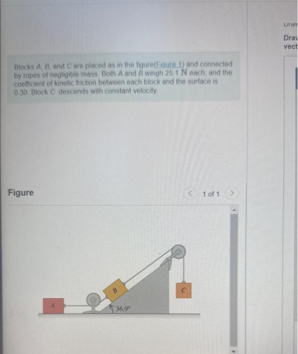 Solved Blocks A,B, and C are placed as in the figure(Figure | Chegg.com