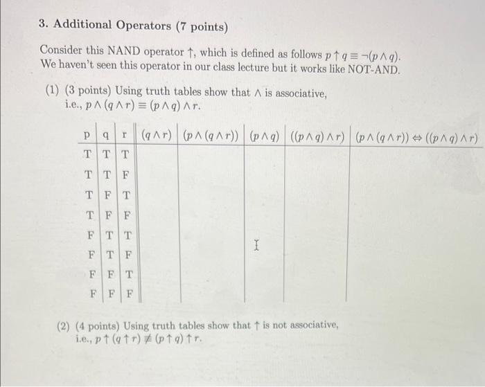 Solved (2) Show that q→ (p^r) = (gr) ^ (qV p) (a) (3 points) | Chegg.com