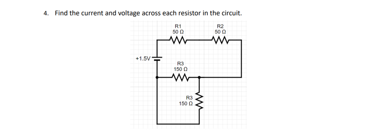 Solved Find the current and voltage across each resistor in | Chegg.com