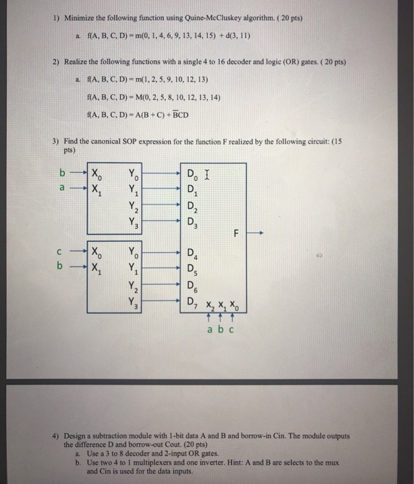 Solved 1) Minimize the following function using | Chegg.com