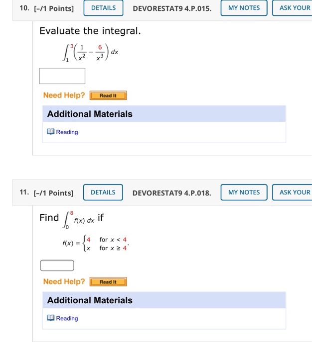 Solved 10. [-/1 Points) DETAILS DEVORESTAT9 4.P.015. MY | Chegg.com