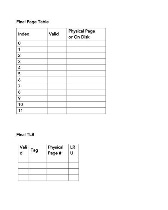 Solved 1.[60 Points] Using the TLB. As described in your | Chegg.com