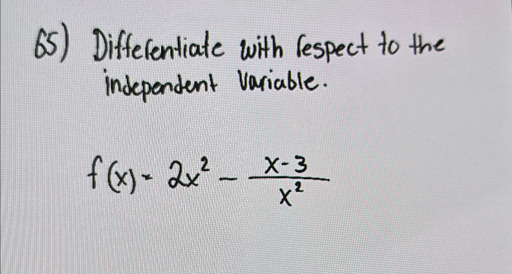 Solved Differentiate with respect to the independent | Chegg.com
