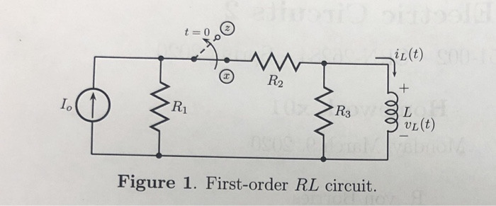 Solved 1 First-Order RL Circuit: Natural Response The switch | Chegg.com