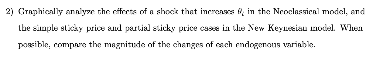Graphically analyze the effects of a shock that | Chegg.com