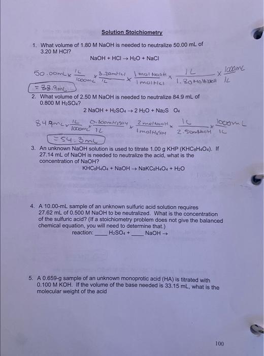 Solved 1. Calculate the molarity of a solution prepared by | Chegg.com