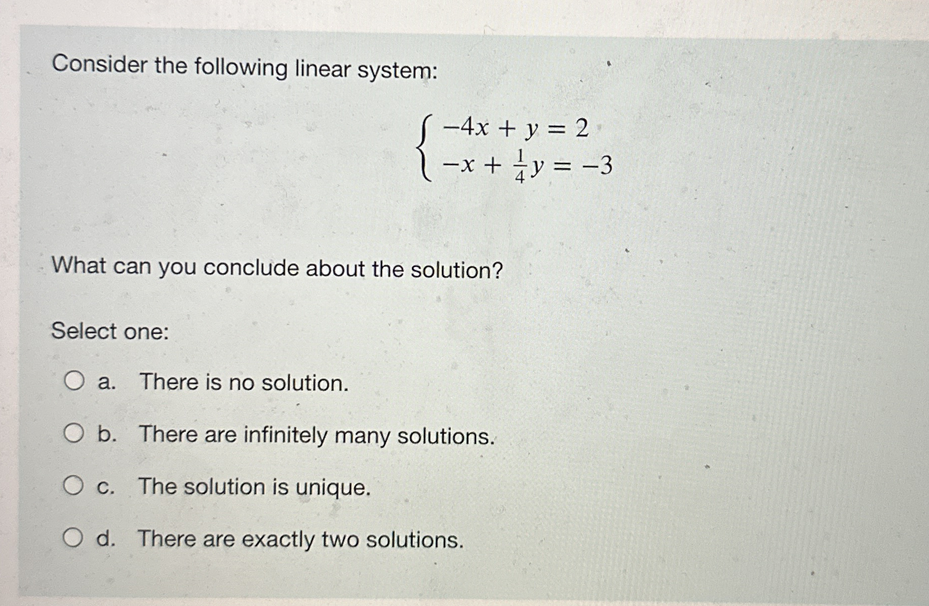 Consider the following linear | Chegg.com