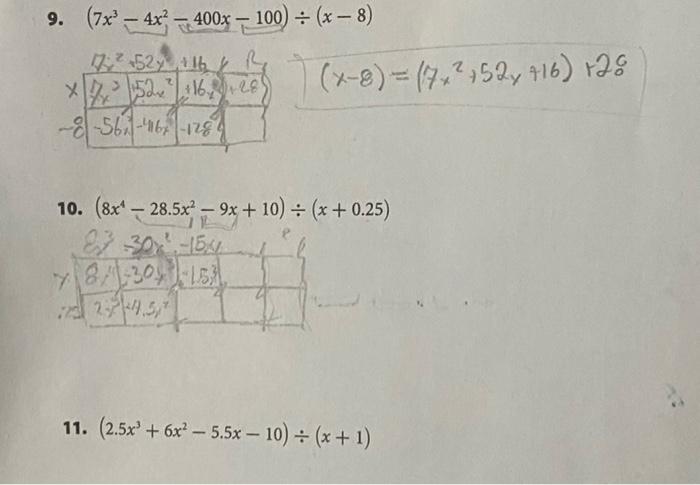 Solved instructions: given a polynomial p(x) use box method | Chegg.com