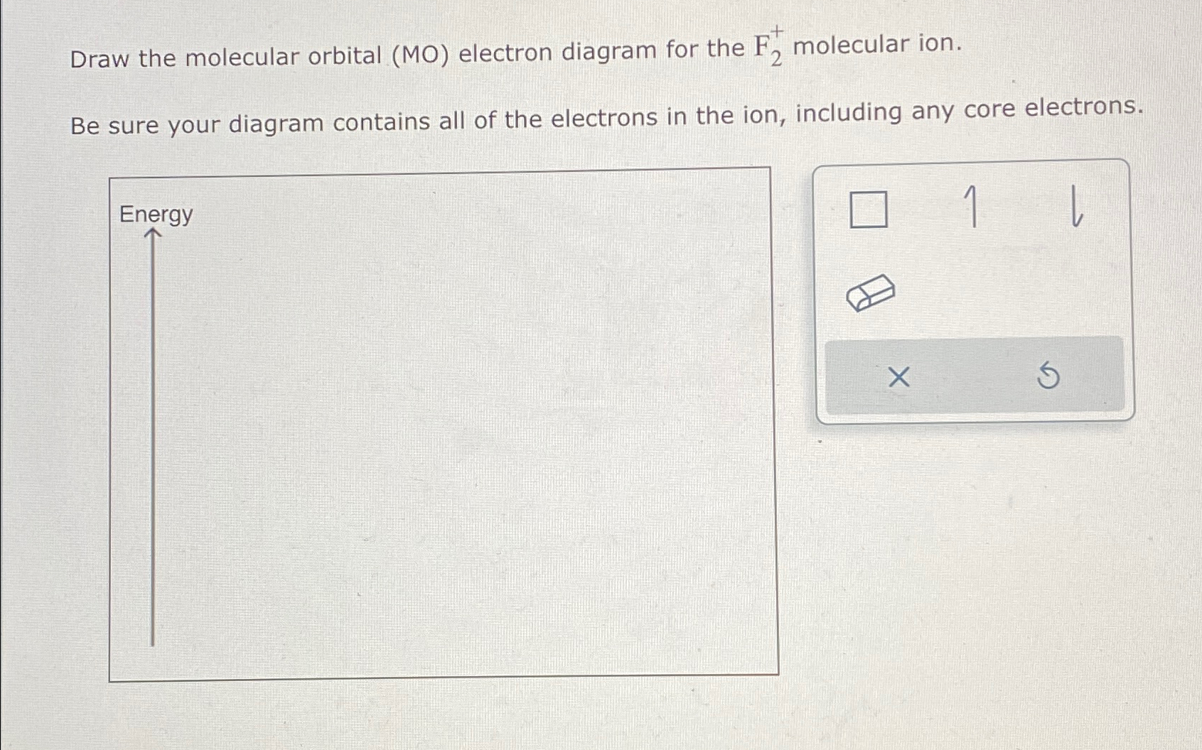 Solved Draw The Molecular Orbital Mo ﻿electron Diagram For