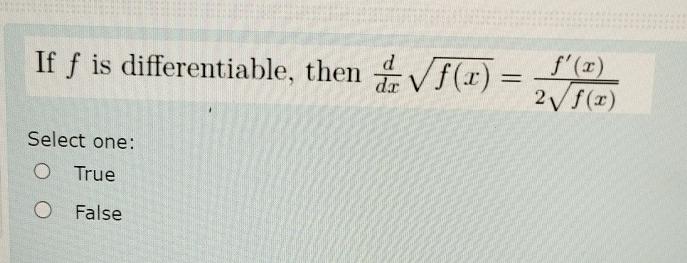 Solved If f ﻿is differentiable, then | Chegg.com
