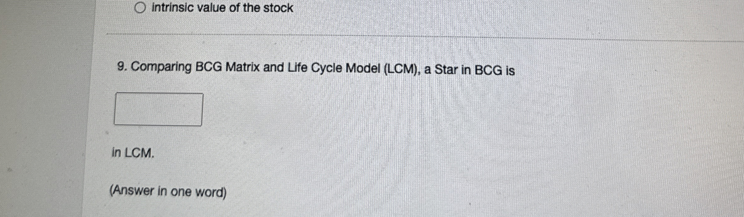 Solved Comparing BCG Matrix and Life Cycle Model (LCM), ﻿a | Chegg.com