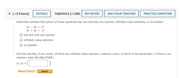 Solved 4. [-/2 points) DETAILS TANFIN 12 2.1.009. MY NOTES | Chegg.com Solved 4. [-/2 points) DETAILS TANFIN 12 2.1.009. MY NOTES | Chegg.com