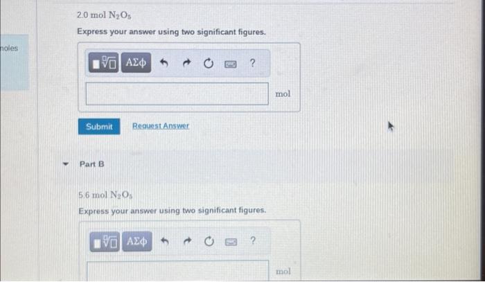 Solved For the reaction shown, calculate how many moles of | Chegg.com
