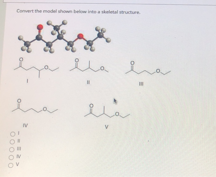 Solved Convert the model shown below into a skeletal | Chegg.com
