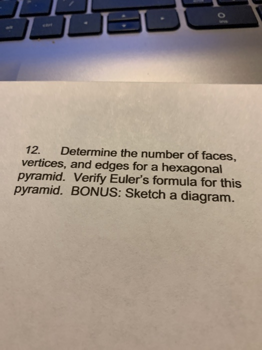 Solved Determine the number of faces, vertices, and edges | Chegg.com