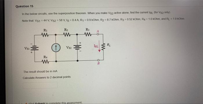 Solved In the below circuits, use the superposition theorem. | Chegg.com