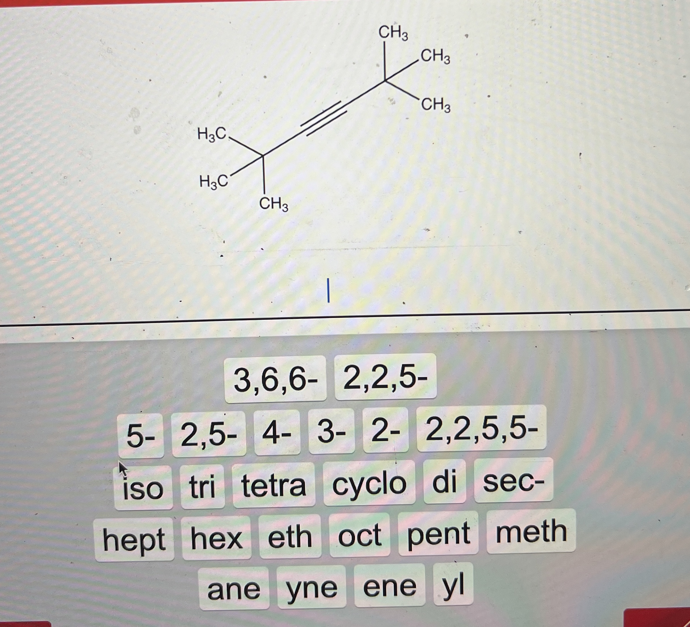 Solved Provide the correct IUPAC name for the compound snown | Chegg.com