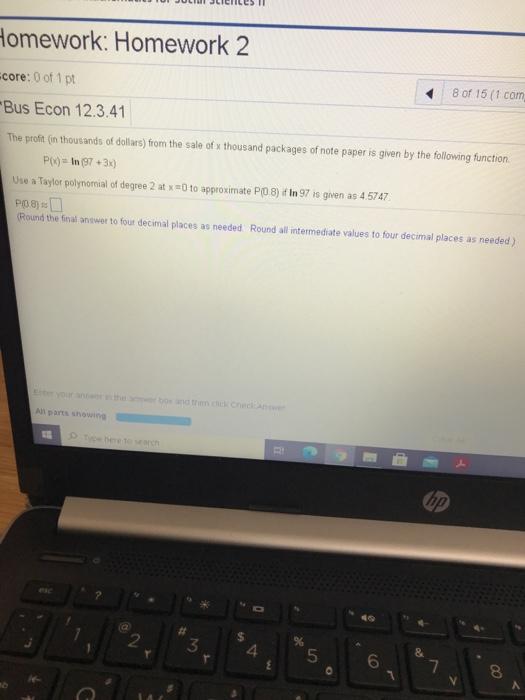 Solved Homework Homework 2 Ecore 0 Of 1 Pt Bus Econ