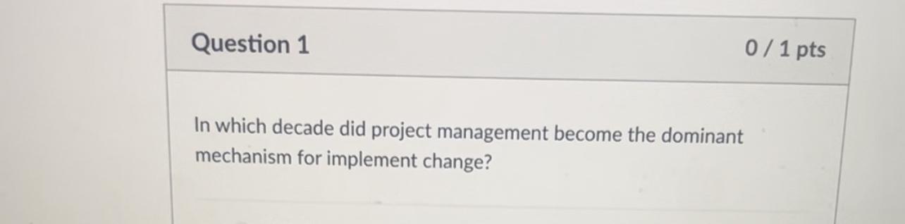 Solved Question 101 ﻿ptsIn which decade did project | Chegg.com