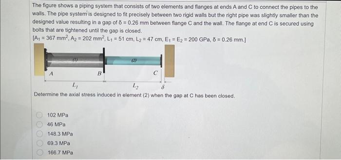 Solved The figure shows a piping system that consists of two | Chegg.com