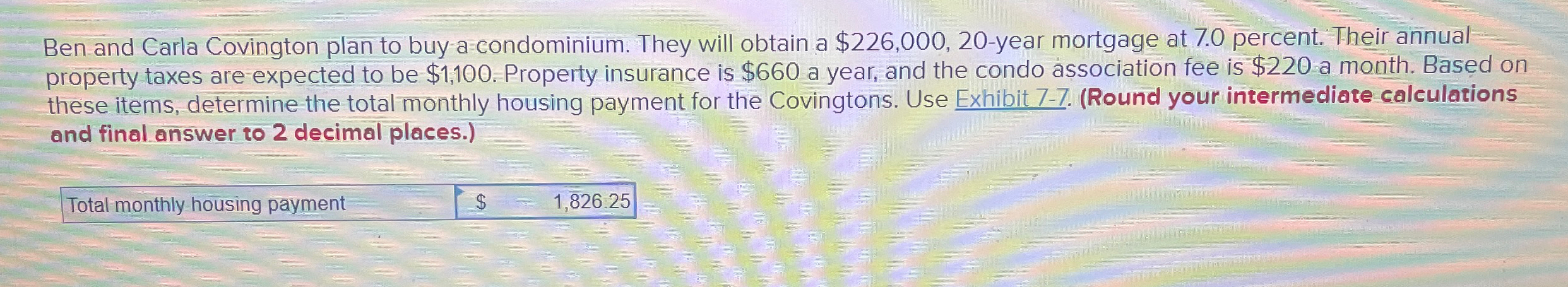 Solved Ben and Carla Covington plan to buy a condominium. | Chegg.com