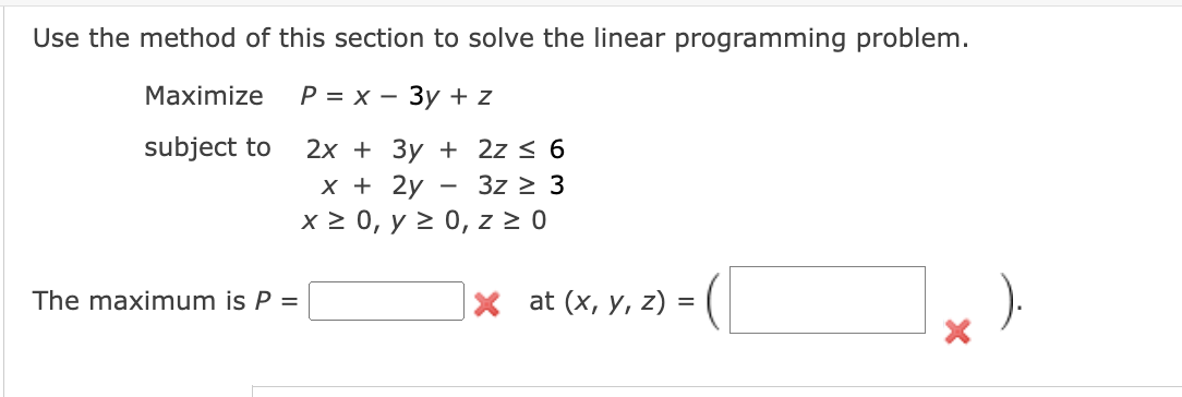 Solved Use the method of this section to solve the linear | Chegg.com
