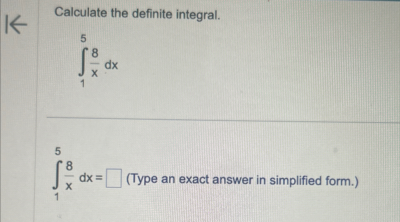 Solved Calculate the definite | Chegg.com