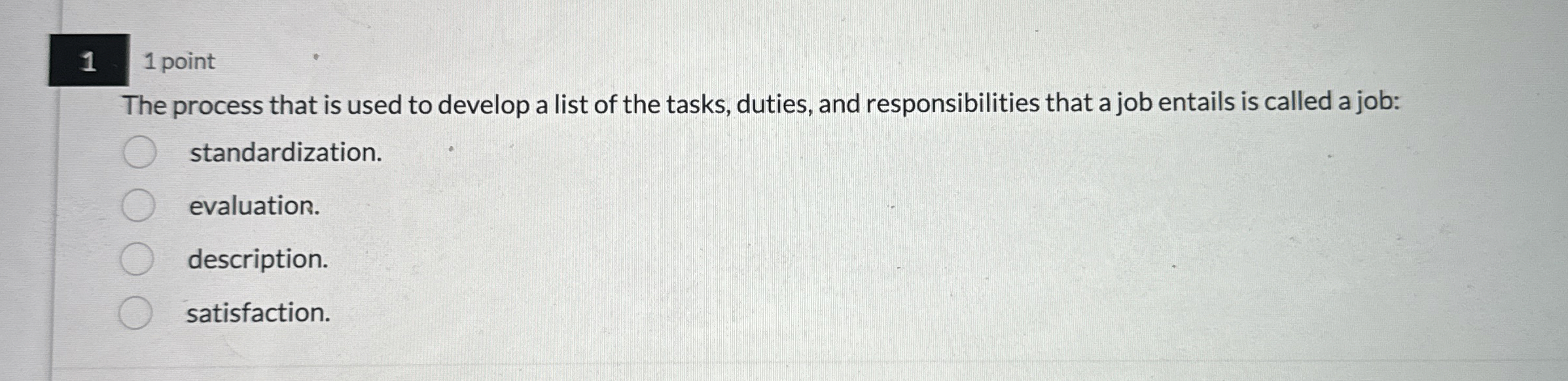 Solved 11 ﻿pointThe process that is used to develop a list | Chegg.com