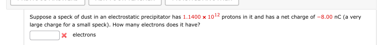 Solved Suppose a speck of dust in an electrostatic | Chegg.com