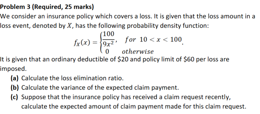 Solved Problem 3 (Required, 25 ﻿marks)We ﻿consider an | Chegg.com