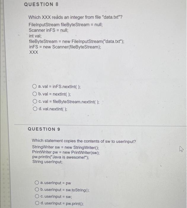 Solved QUESTION 1 What is output? ( represents a blank | Chegg.com