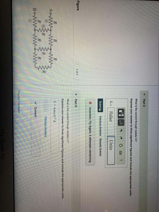 Solved Part What is the current through resistor b? Express | Chegg.com
