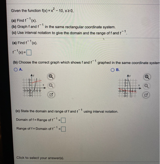 Solved Given the function f(x) = x? - 10, 20, (a) Find | Chegg.com