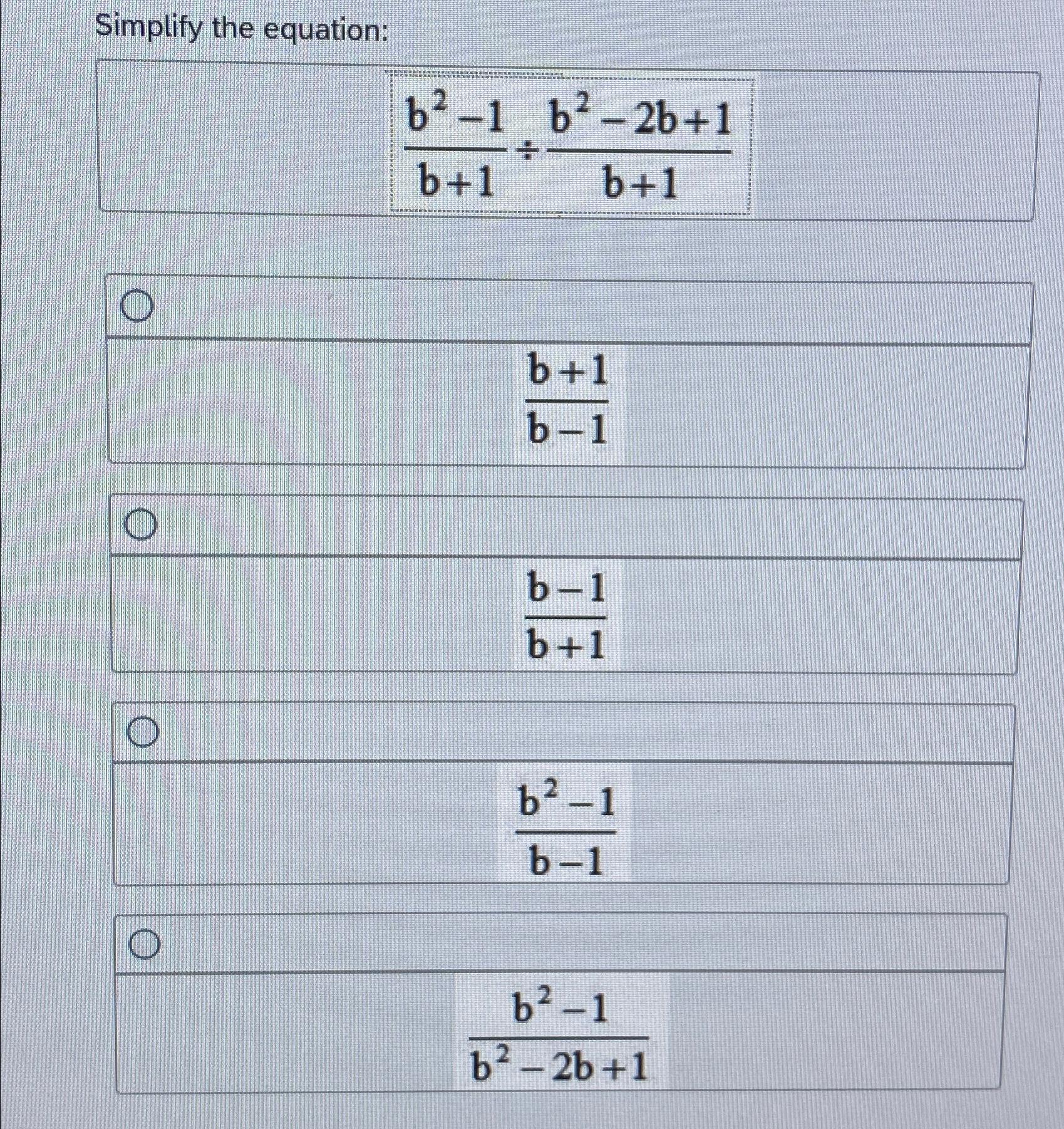 Solved Simplify the | Chegg.com