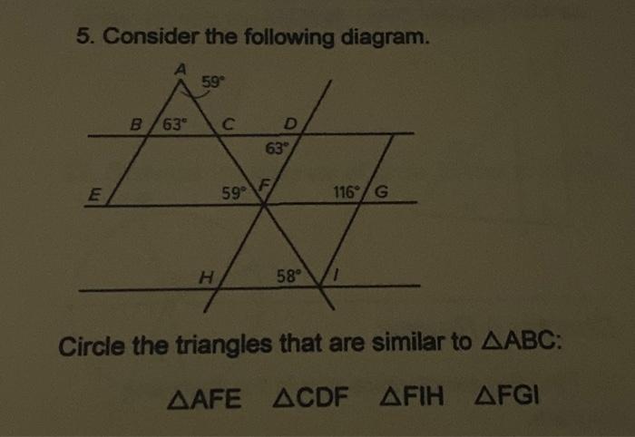 Solved 5. Consider the following diagram. Circle the | Chegg.com